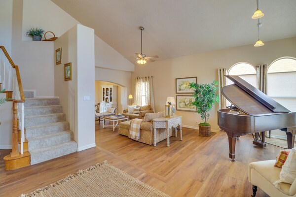 Patio W/ Tranquil Views! Elegant Rio Rancho Home - Corrales, NM