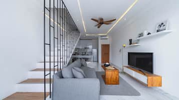 Apartamento Executivo, 3 quartos, vista para a piscina | Refeições no quarto