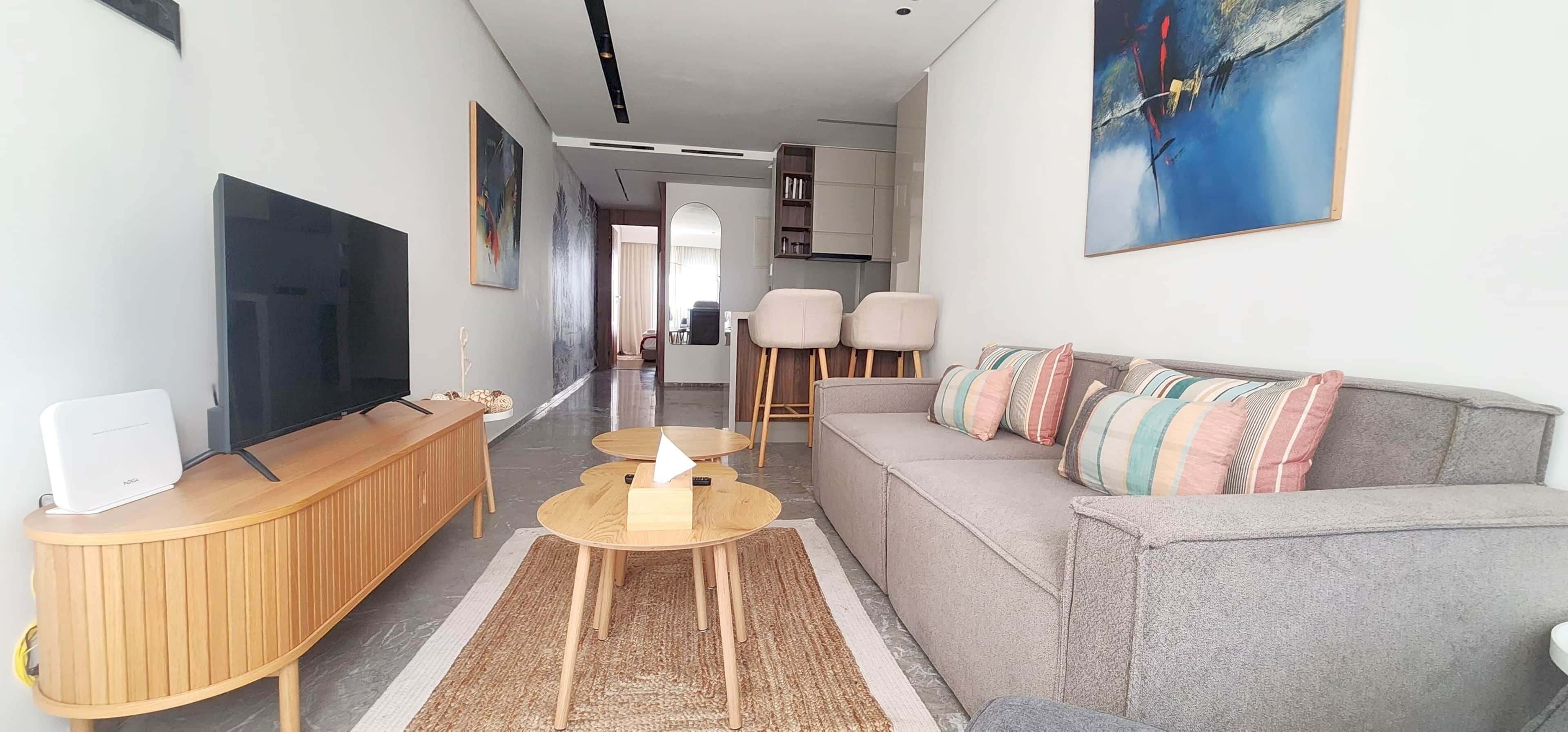 The Fifteen Triangle D'or By Ib Signature - Cosy 1br Apt - Casablanca