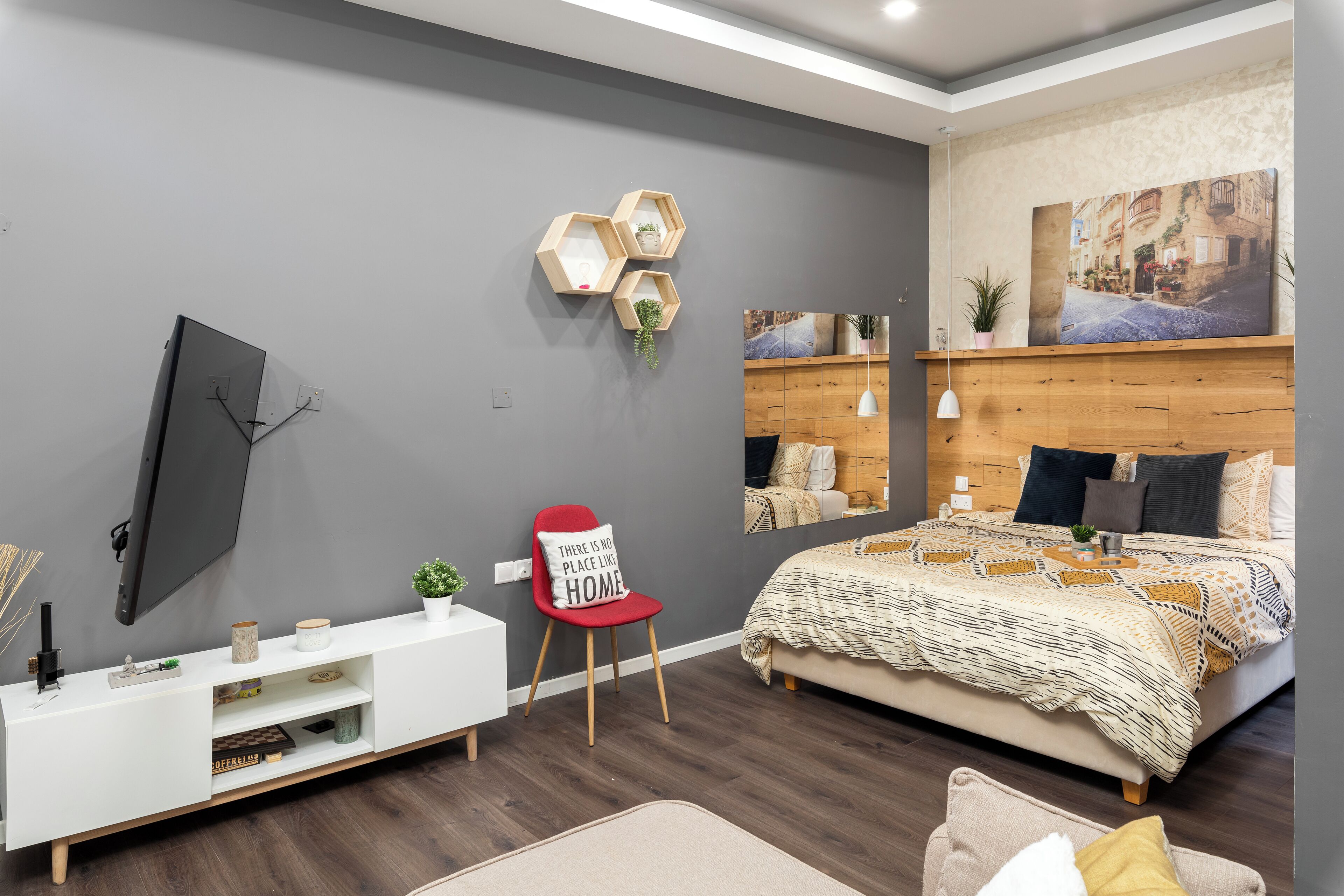 Apartamento, 1 cama queen-size e sofá-cama, cozinha | Cortinas/cortinados opacos, ferro/tábua de engomar, Wi-fi grátis 