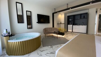 Quarto Duplo de Luxo, vista para o resort | Cofre no quarto, Wi-fi grátis