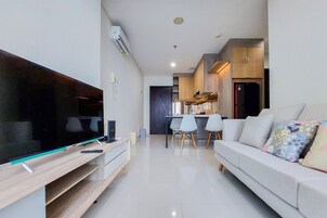 Apartamento Standard, 2 quartos | Sala de estar