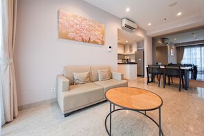 Apartamento Standard, 2 quartos | Sala de estar