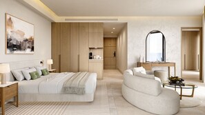 Suite, 2 quartos, vista para o mar | Cofre no quarto, berços/camas para crianças grátis, Wi-fi grátis 