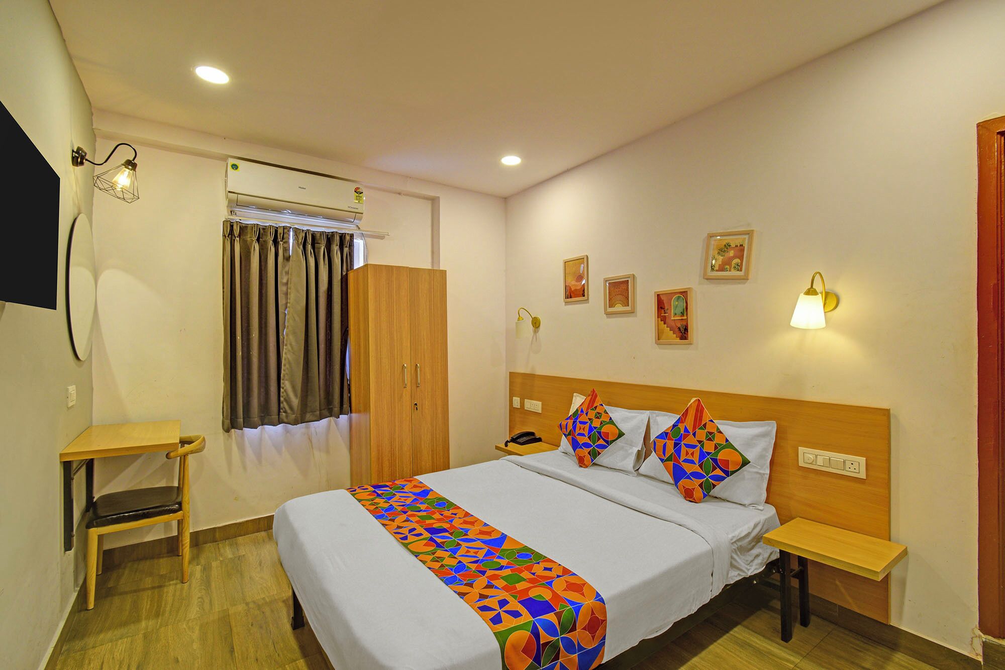 Lençóis de algodão egípcio, roupa de alta qualidade, cofre no quarto 