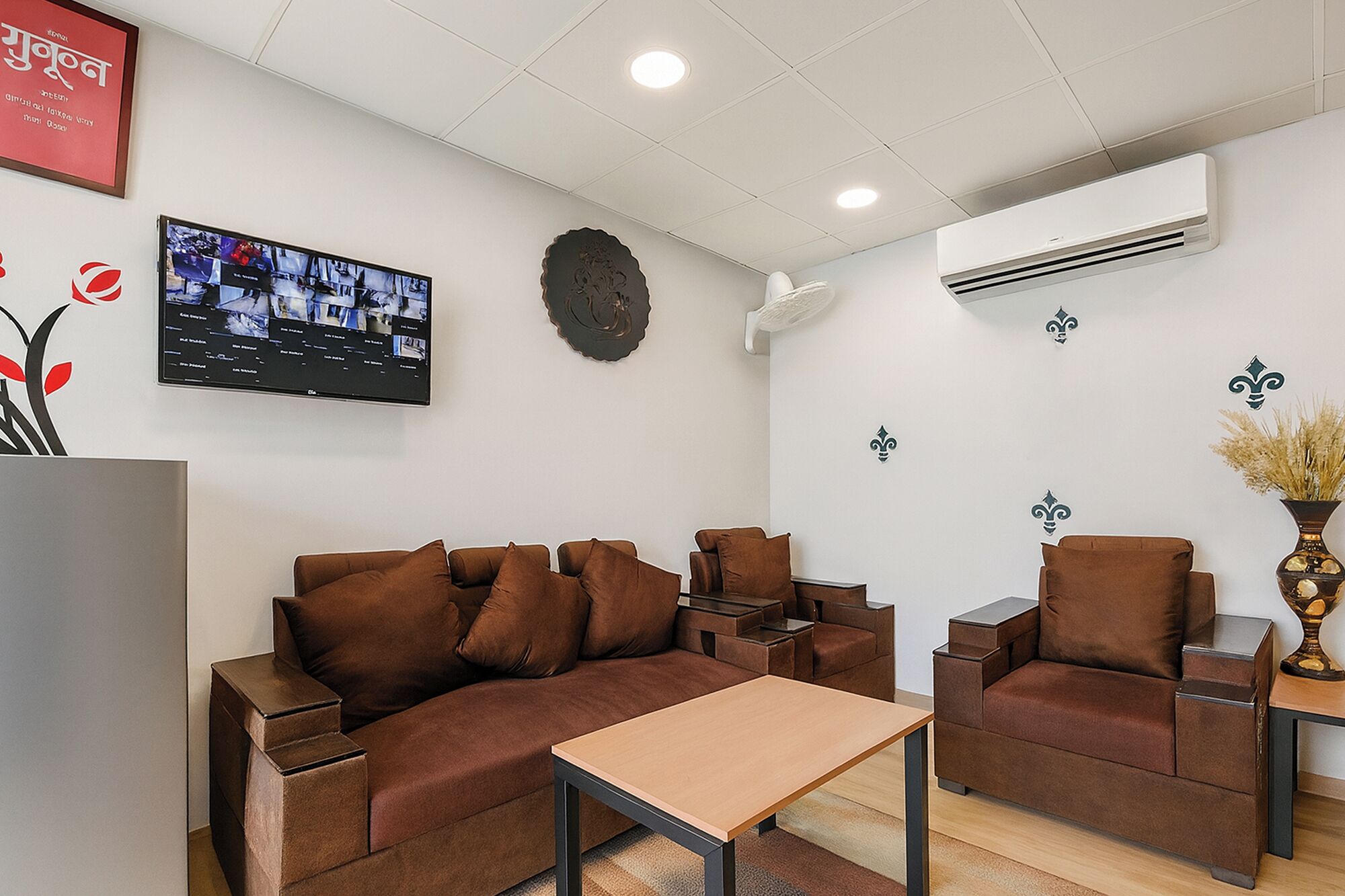 Área de estar no saguão