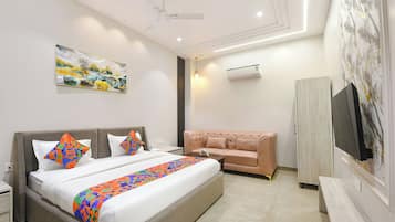 Quarto Premium | Lençóis de algodão egípcio, roupa de alta qualidade, cofre no quarto