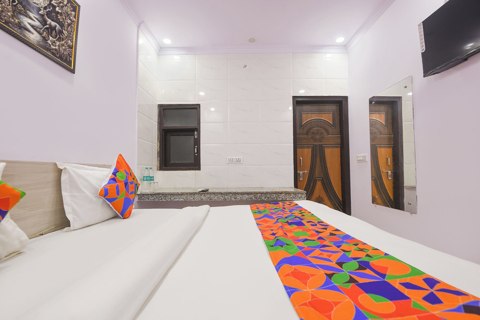 Lençóis de algodão egípcio, roupa de alta qualidade, cofre no quarto 