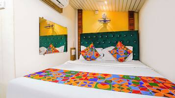 Lençóis de algodão egípcio, roupa de alta qualidade, cofre no quarto