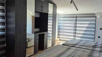 Loft de Luxo, varanda, vista para o mar | Cortinas/cortinados opacos, ferro/tábua de engomar, Wi-fi grátis