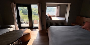 Quarto Premium, lanai (alpendre havaiano), vista para o oceano | Wi-fi grátis, roupa de cama fornecida
