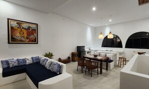 Villa Deluxe, 1 quarto, cozinha, vista para a montanha | Sala de estar