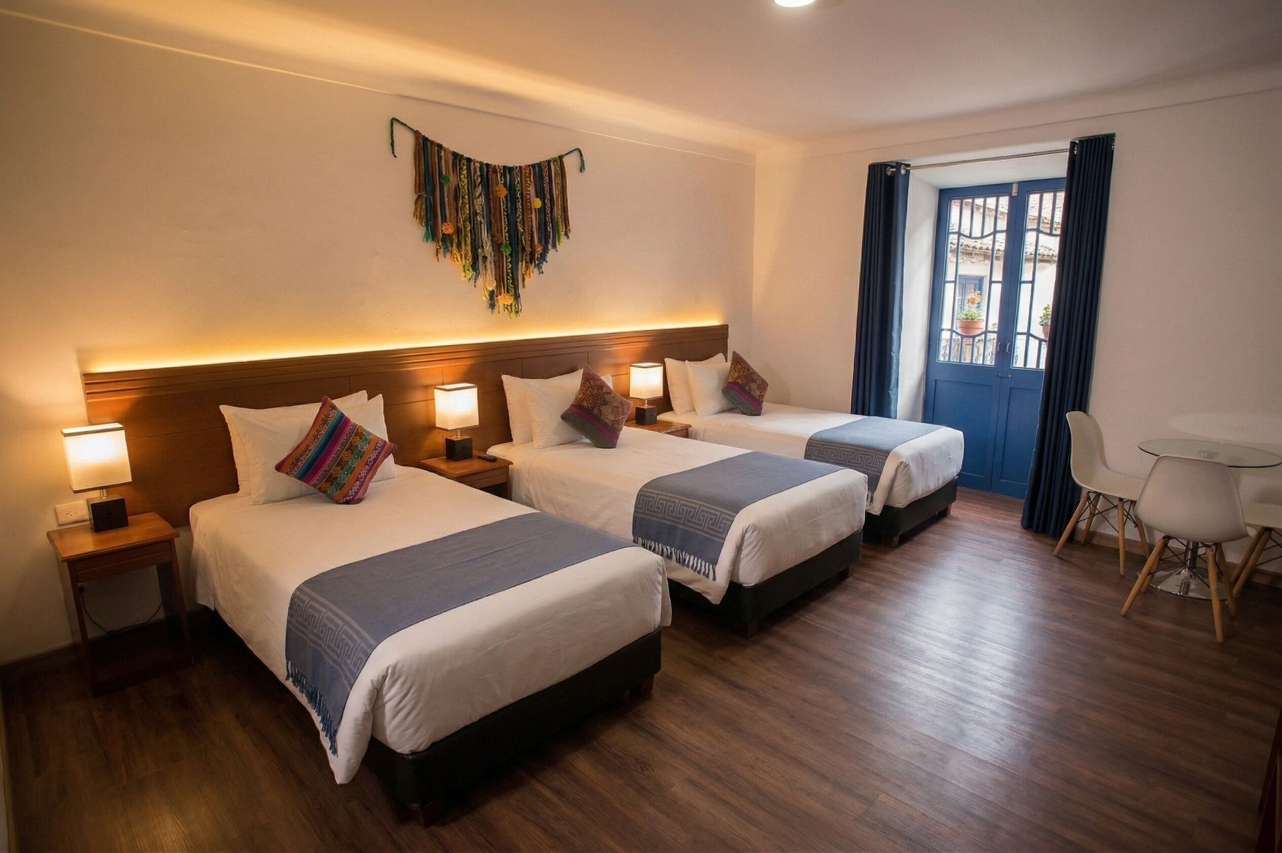 Quarto triplo | Cofres nos quartos, escrivaninha, Wi-Fi de cortesia