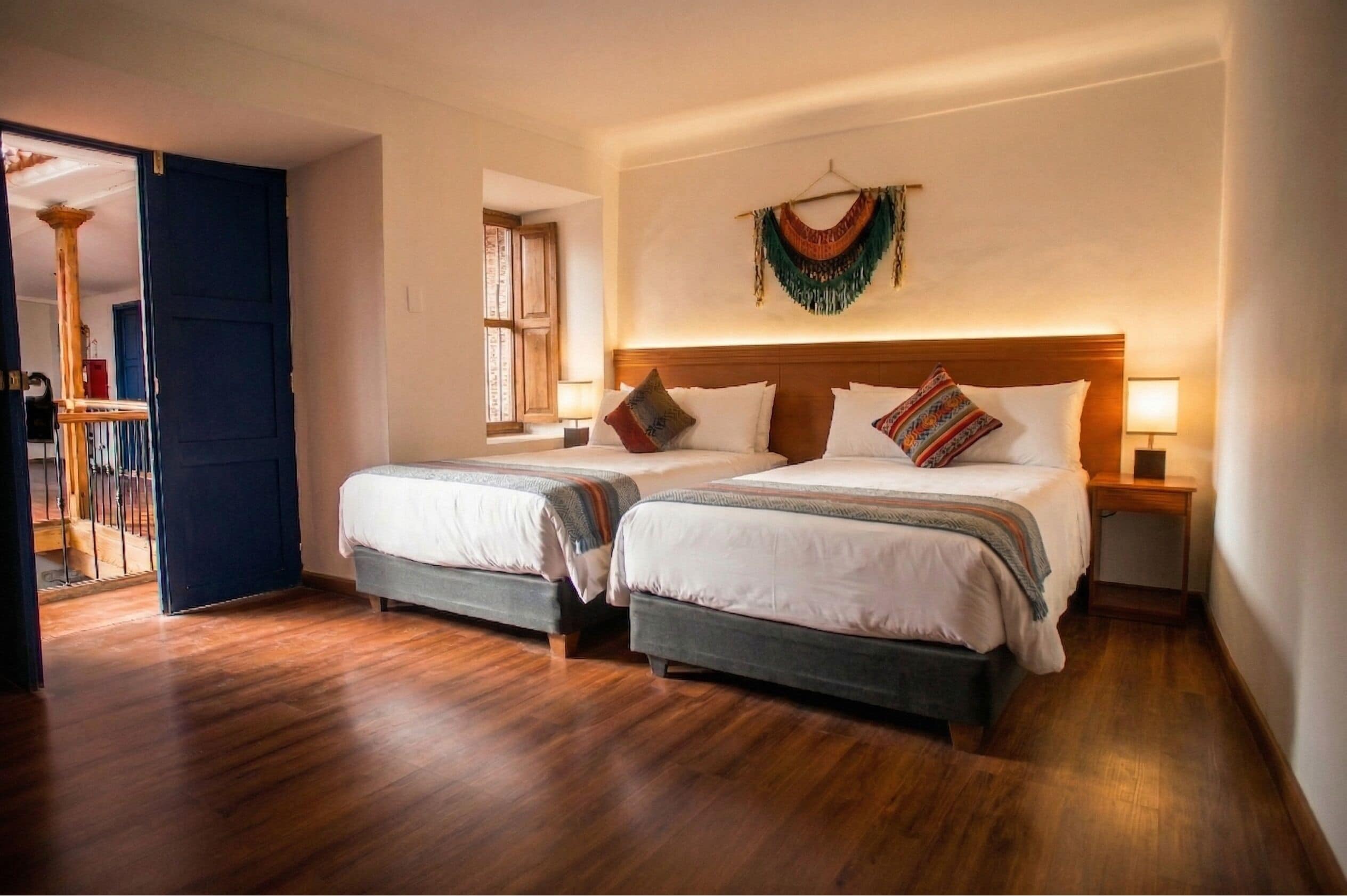 Quarto duplo | Cofres nos quartos, escrivaninha, Wi-Fi de cortesia