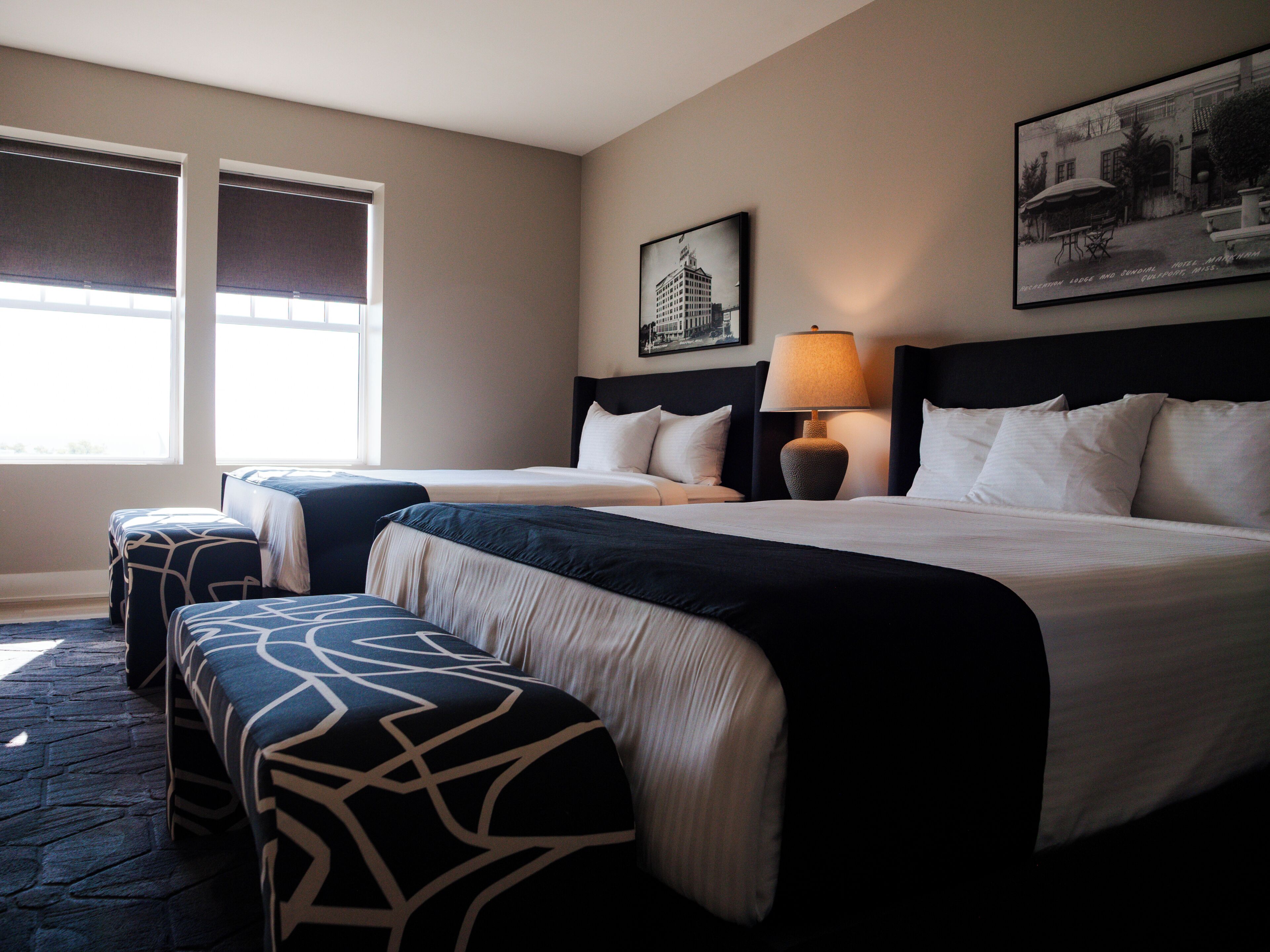 Quarto quádruplo, vista para a cidade