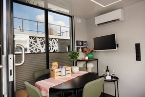 Casa Móvel de Luxo, vista para o mar | Sala de estar