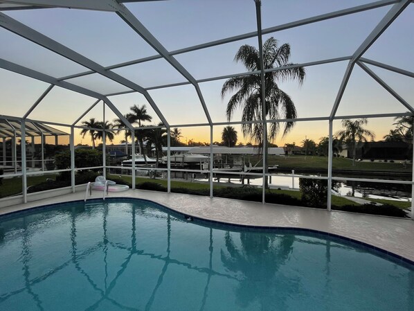 Cozy Cape Coral Canal Home w/ Pool Table, enjoy the best sunsets from ...