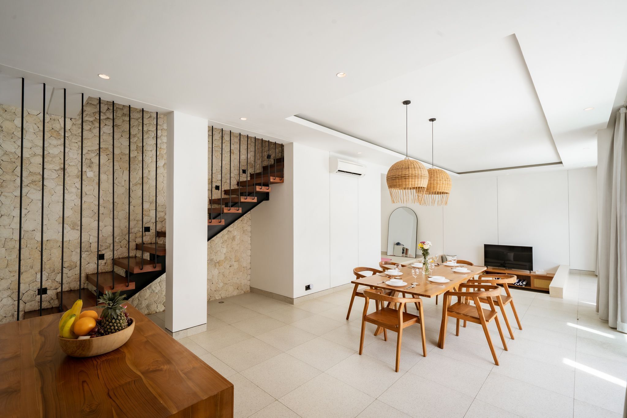 Villa Deluxe, 3 quartos, piscina privativa, vista para a piscina | Sala de jantar