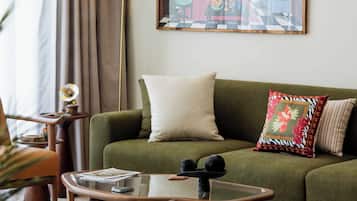 Apartamento de Luxo, 2 quartos, varanda, vista para o jardim | Sala de estar