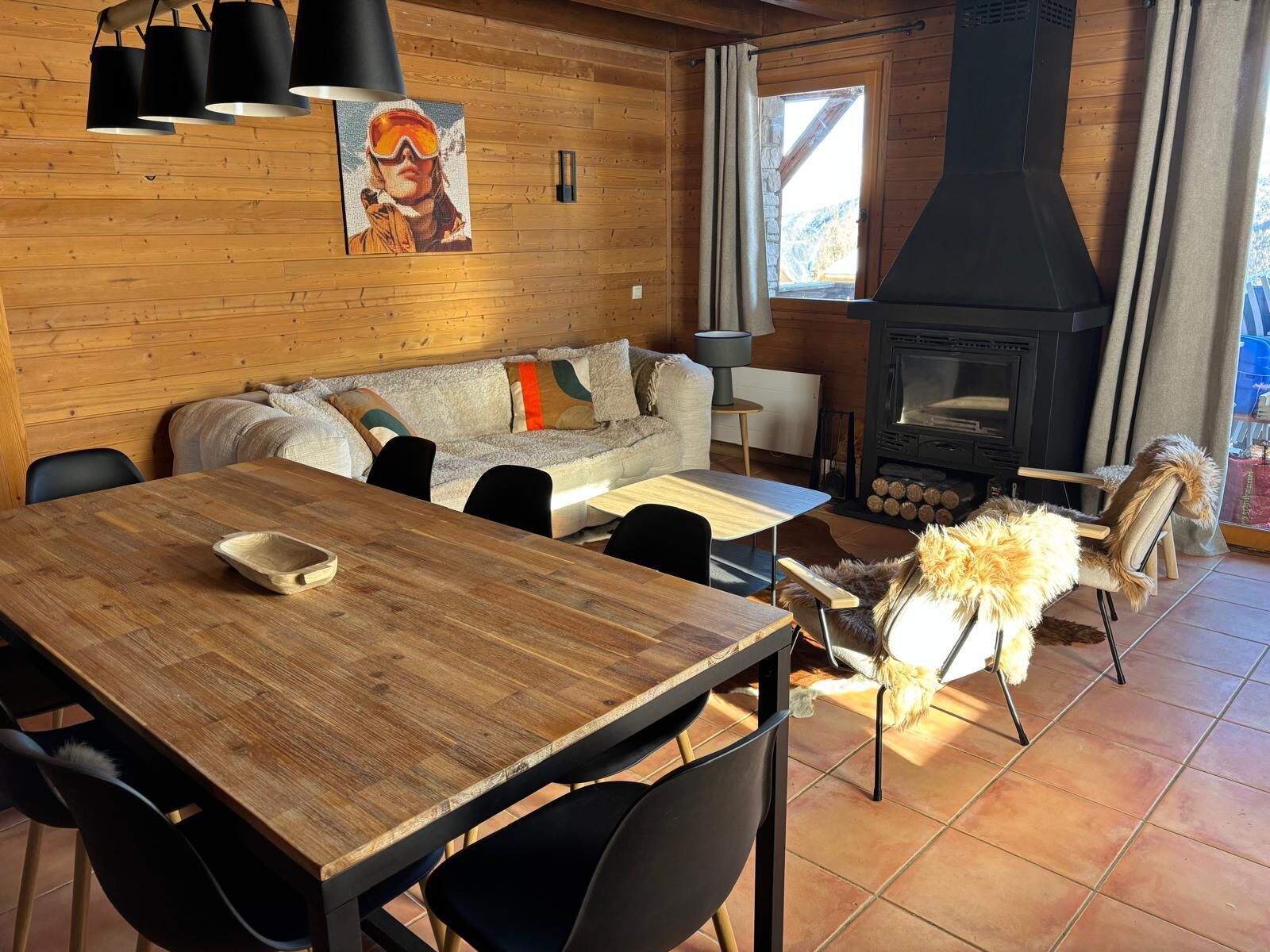 Comfortable Milk Chalet With 8 Beds, Fireplace And Wifi - Pra-Loup