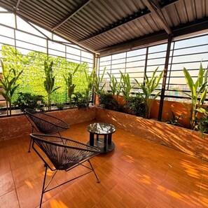 Quarto Deluxe, varanda, na torre | Vista do quarto