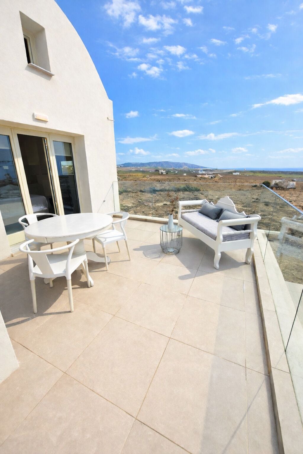 Quarto Duplo Superior, vista para o mar | Terraço/pátio interior