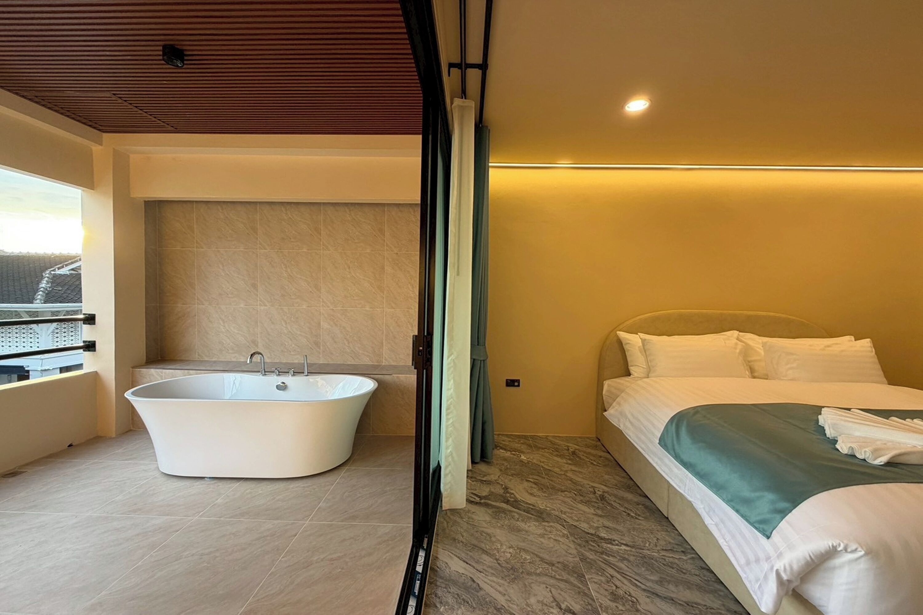 Quarto Duplo Premier | Secretária, Wi-fi grátis, roupa de cama fornecida 