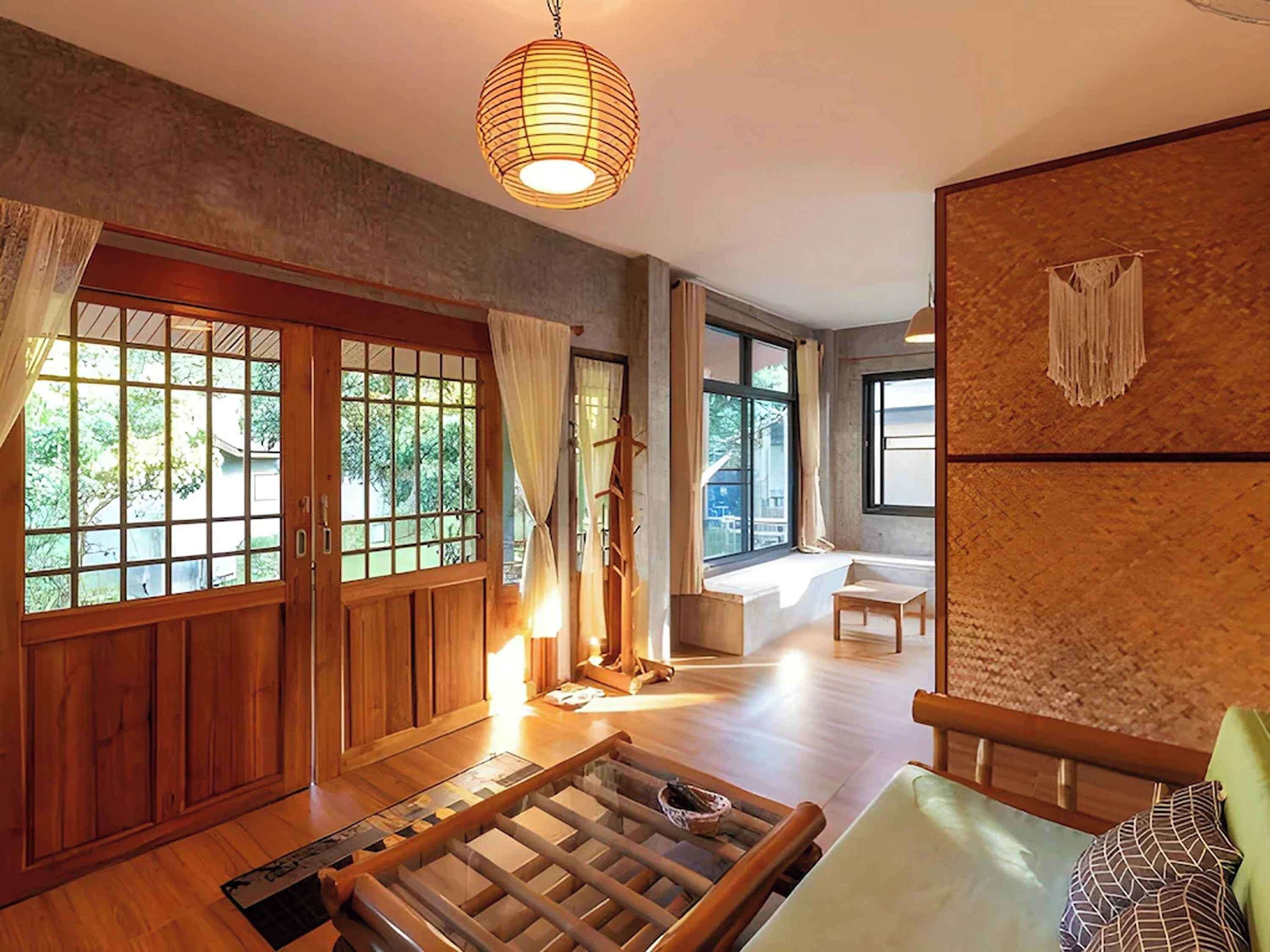 Quarto Duplo, vista para o jardim | Wi-fi grátis, roupa de cama fornecida 