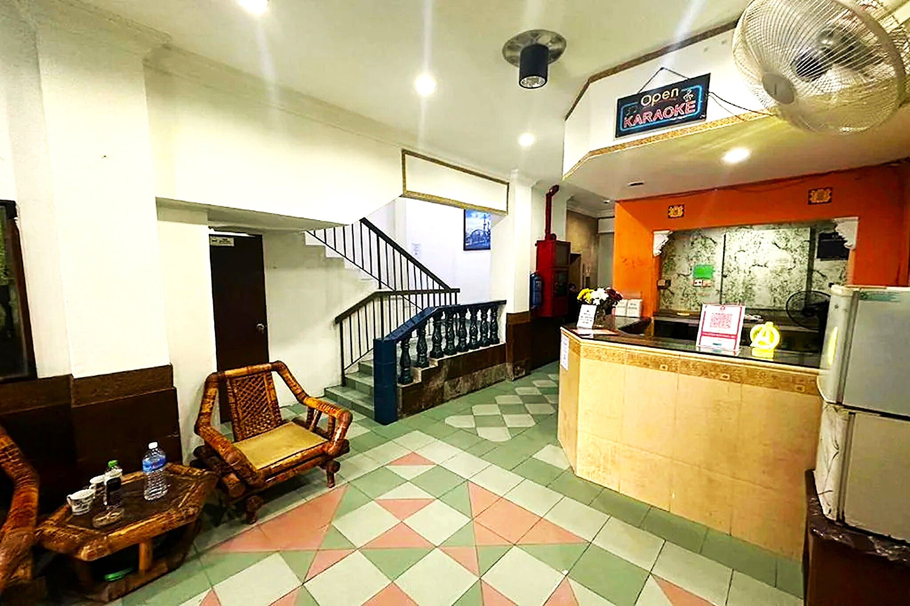 Área de estar no saguão