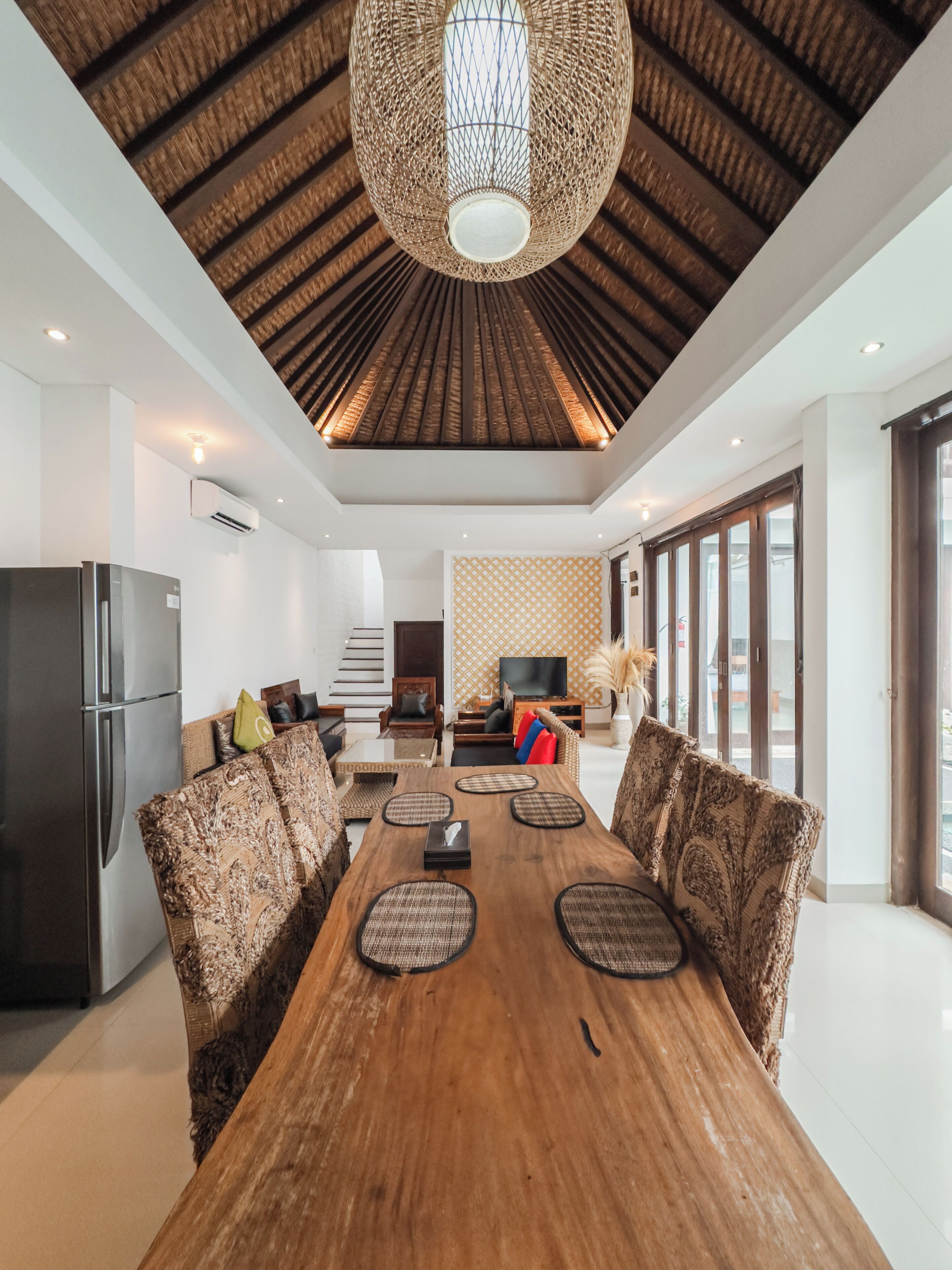 Villa, 2 quartos, vista para a piscina | Sala de estar