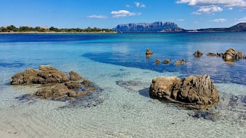 Apartamento, 2 quartos, varanda, vista para o jardim | Praia