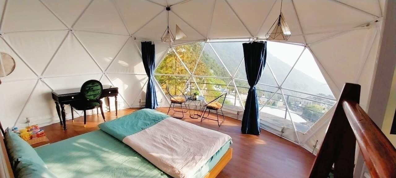 Quarto casal premier, vista para a montanha | Lençóis italianos Frette, roupas de cama premium