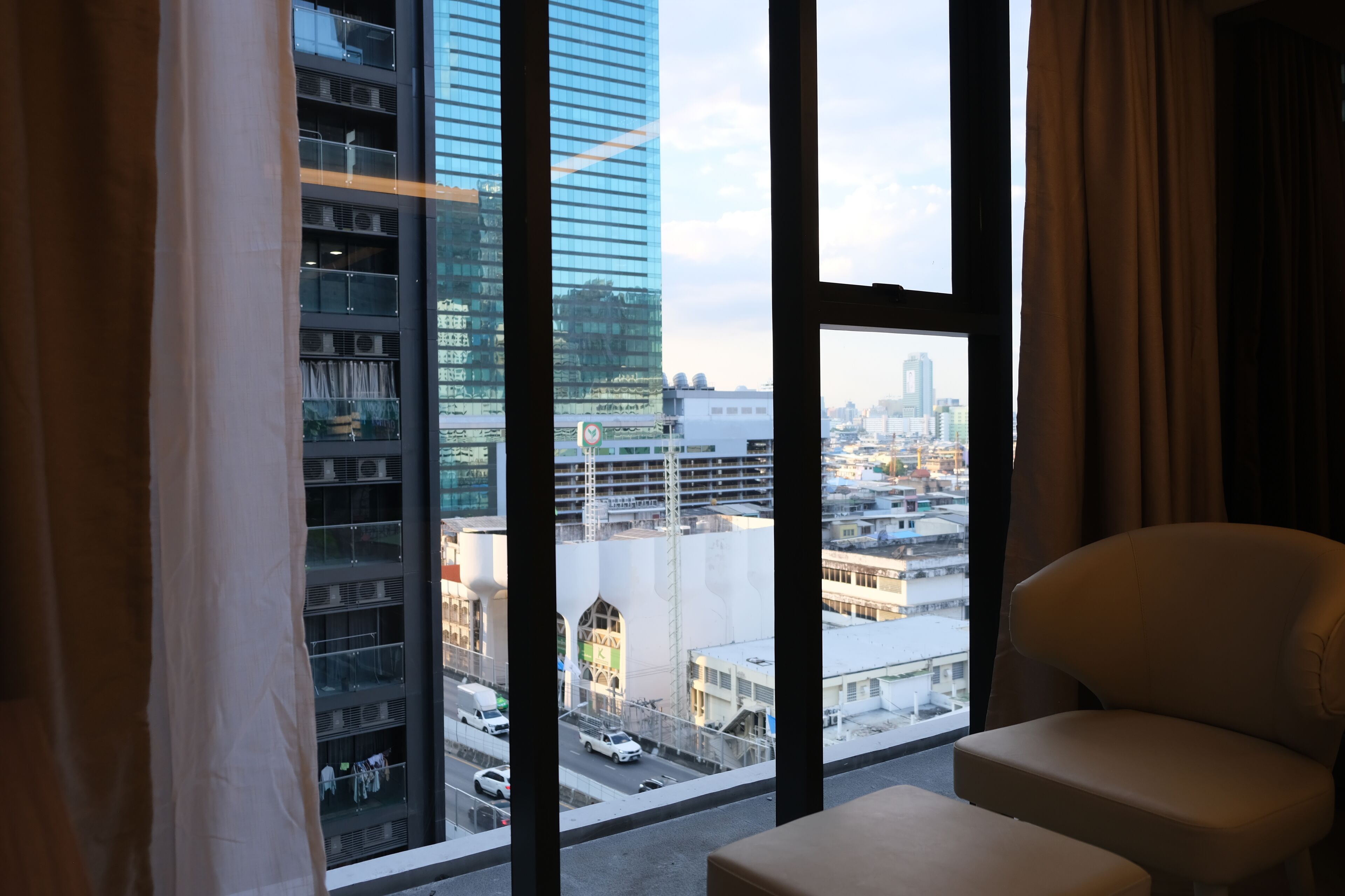 Vista para a cidade desde o alojamento