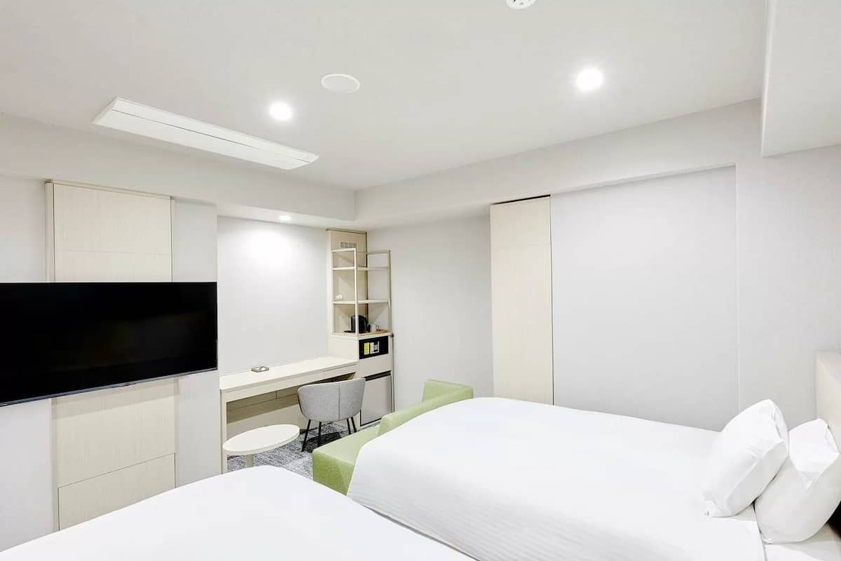 Quarto duplo, para não fumantes (Moderate) | Wi-Fi de cortesia, roupa de cama
