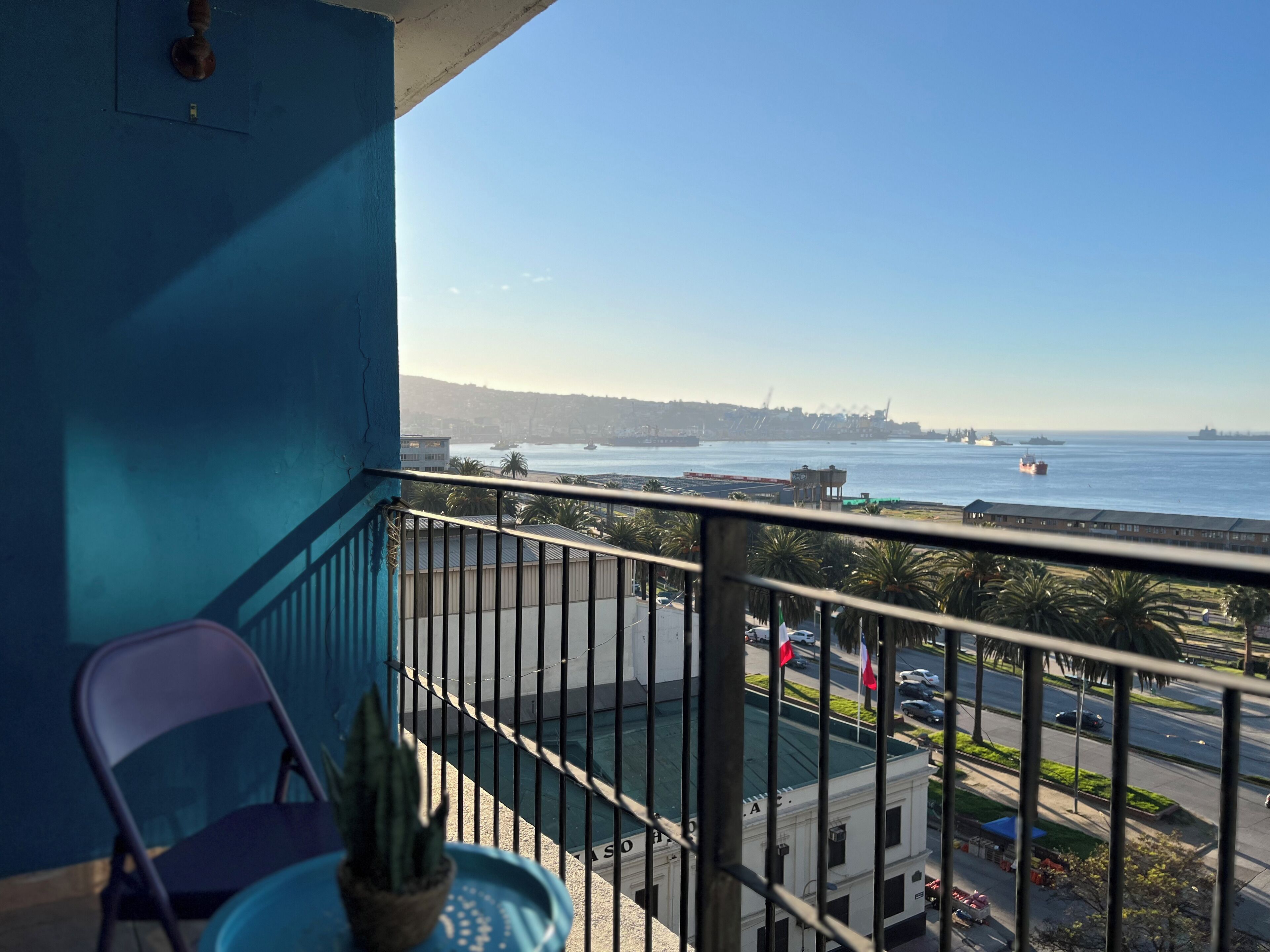 Apartamento Familiar, varanda, vista para o mar | Varanda