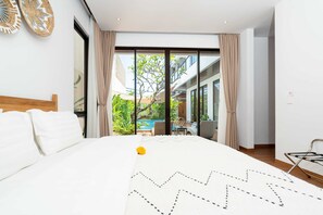 Villa Básica | 3 quartos, secretária, secretária adequada para computadores portáteis 