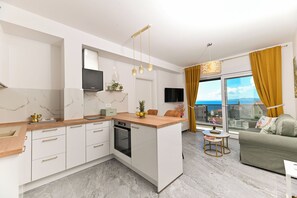 Apartamento (A3) | Sala | Smart TV, Netflix, serviços de streaming 