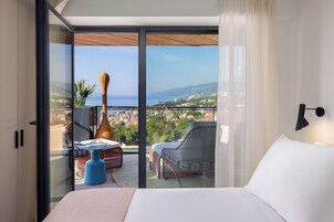 Family Apartment for 5 persons with sea view balcony | Terraço/pátio interior