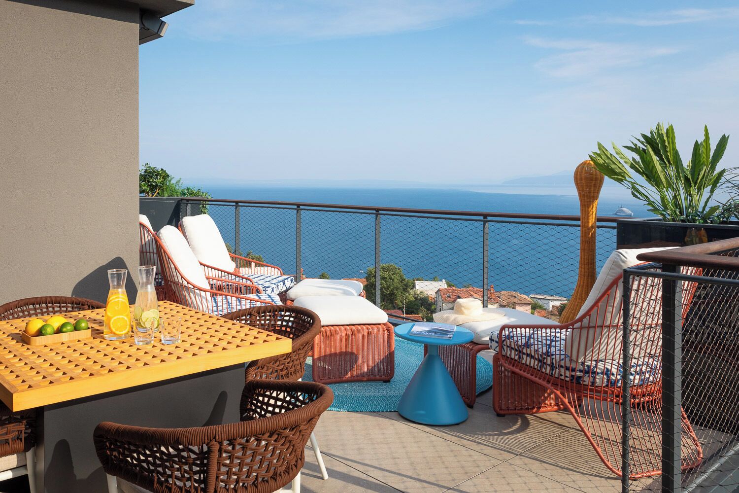 Vollo sea view penthouse | Terraço/pátio interior