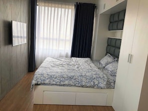 Suíte grand, 1 quarto, acesso ao Club Lounge, vista para a cidade | Roupas de cama de algodão egípcio, roupas de cama premium