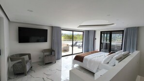 Apartamento de Luxo, 2 quartos, vista para a montanha | Minibar, cofre no quarto, com mobília individualizada 