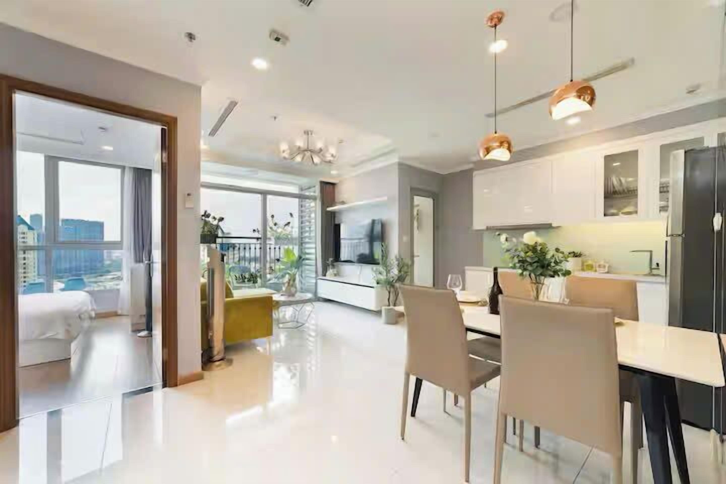 Suite Presidencial, 2 quartos, acesso ao Club Lounge, Vista para a cidade | Lençóis de algodão egípcio, roupa de alta qualidade, edredões de penas 