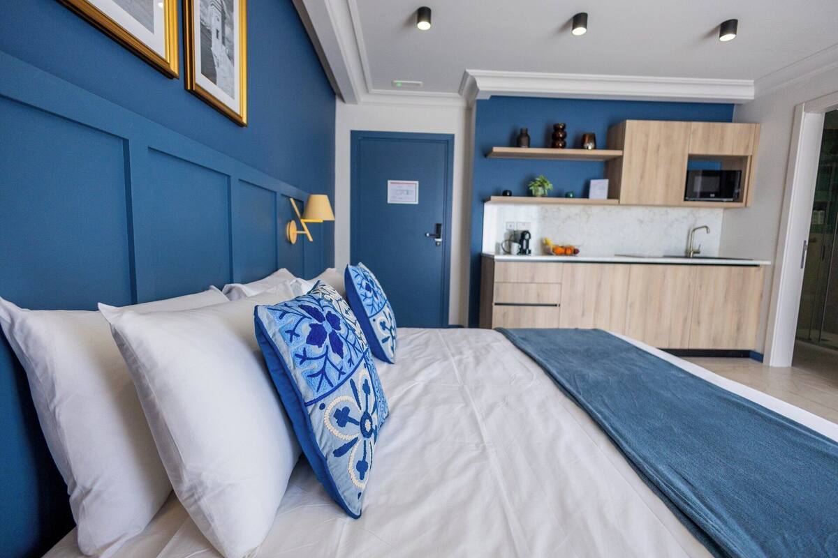 Quarto Duplo Premium, pátio | Cortinas/cortinados opacos, ferro/tábua de engomar, Wi-fi grátis