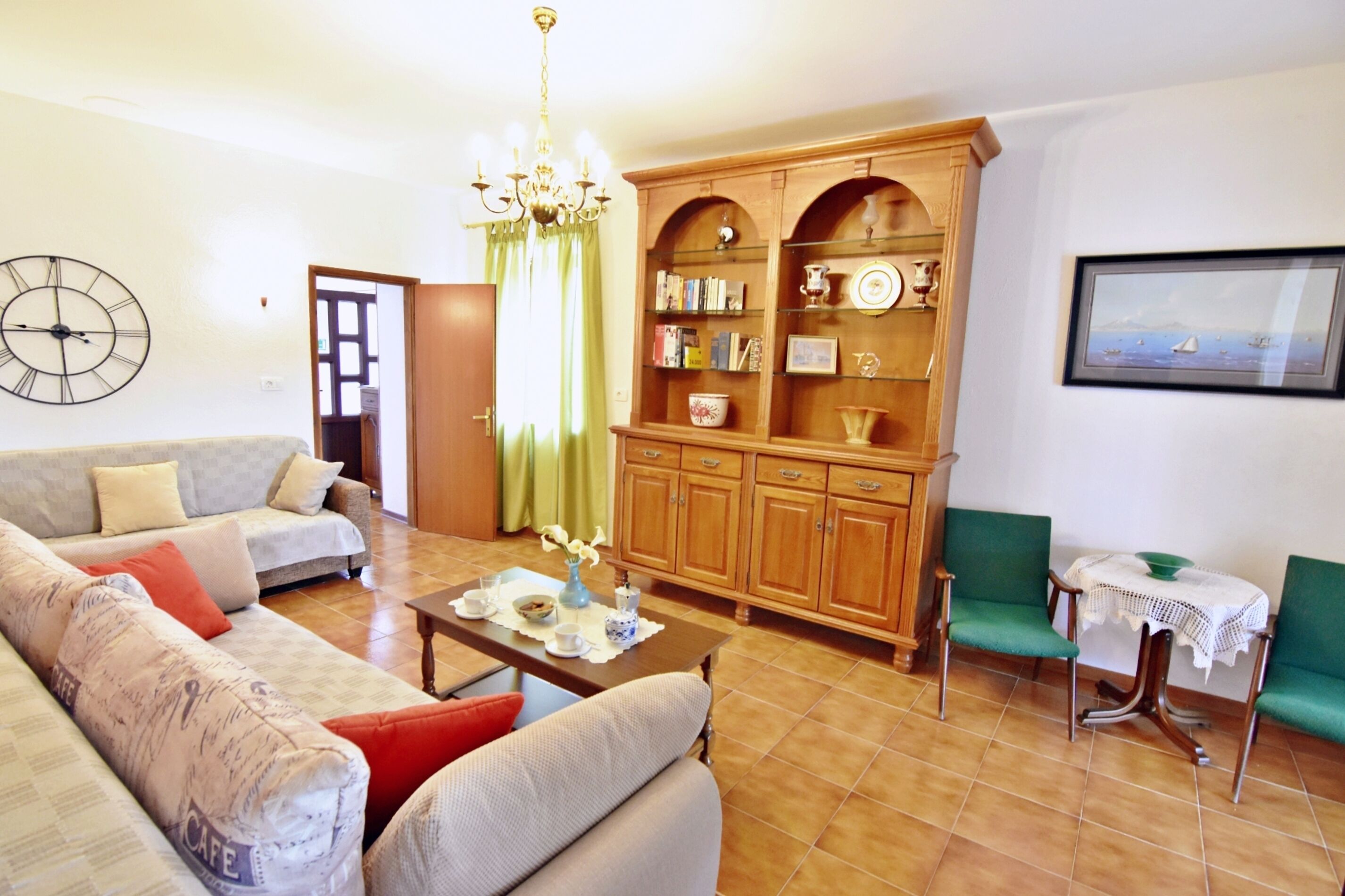 Villa, 3 quartos, pátio, vista para o jardim | Sala