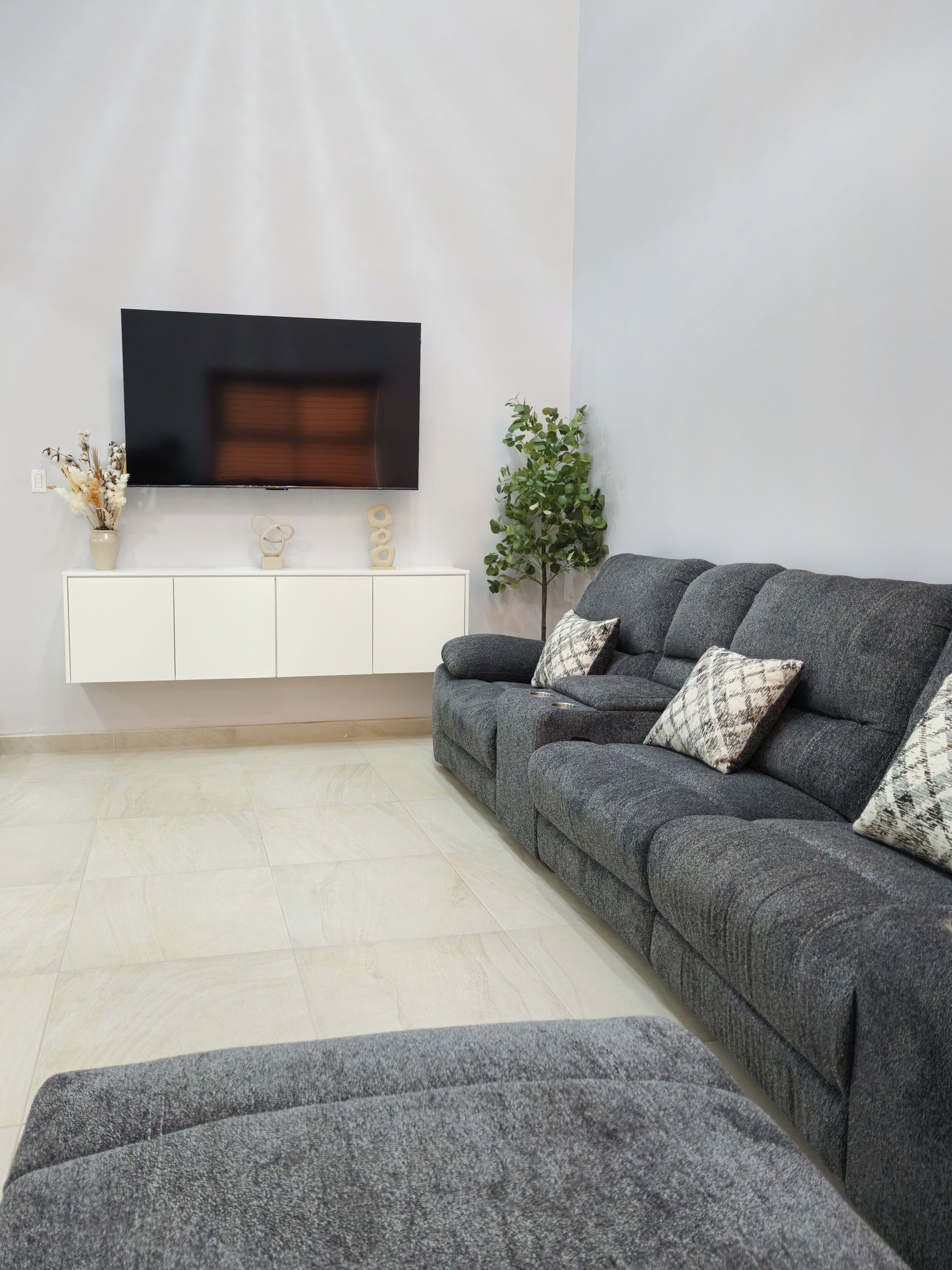 Apartamento Deluxe, vista para a montanha | Sala de estar