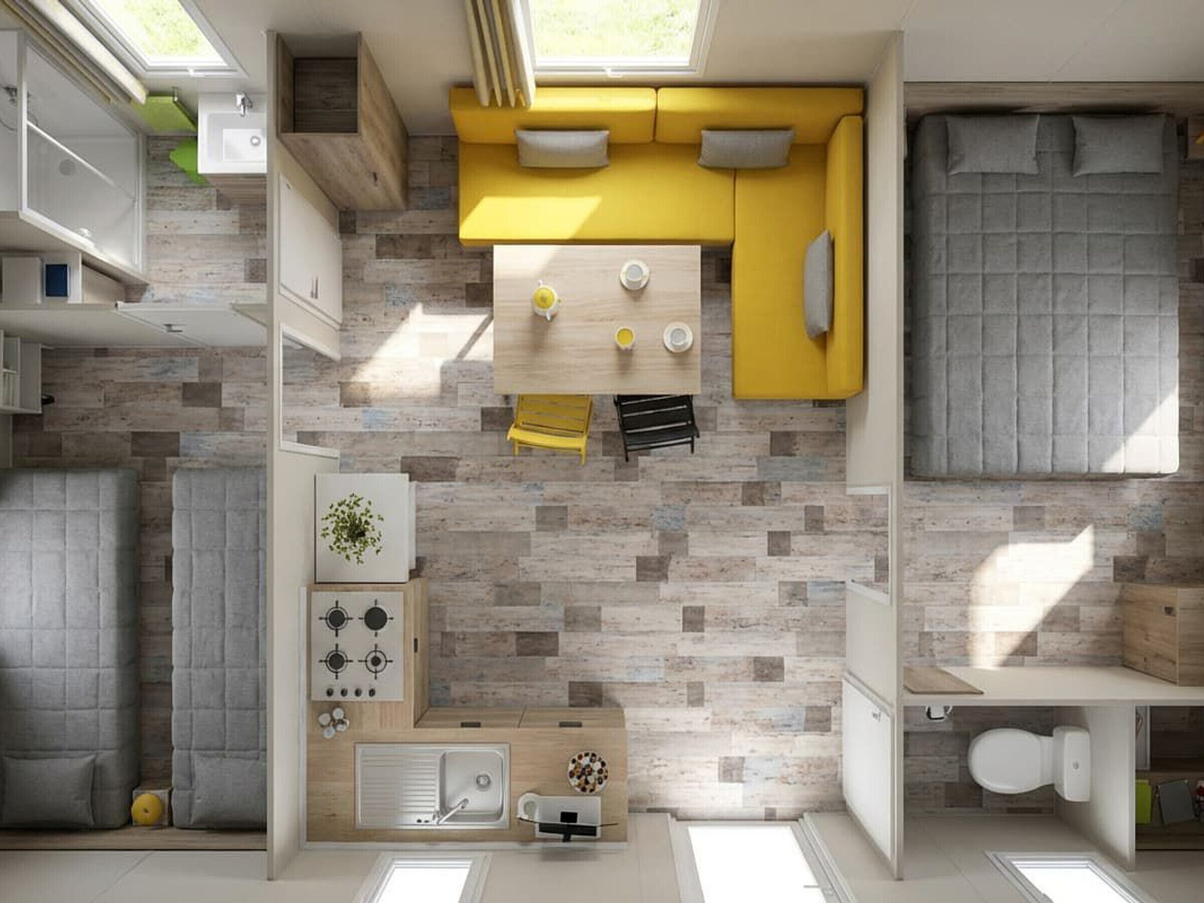 Mobil-home 27m² à Saint-gérons Avec Terrasse - Cantal