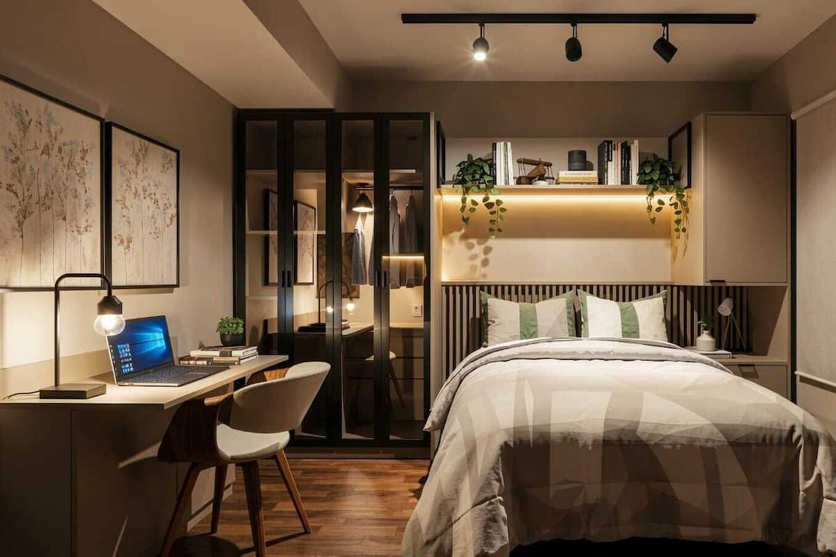 Cofres nos quartos, cortinas blackout, Wi-Fi de cortesia