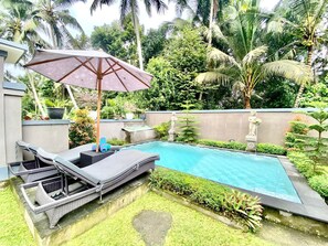 Villa de Luxo, 1 quarto, piscina privativa, vista para a piscina | Piscina privativa