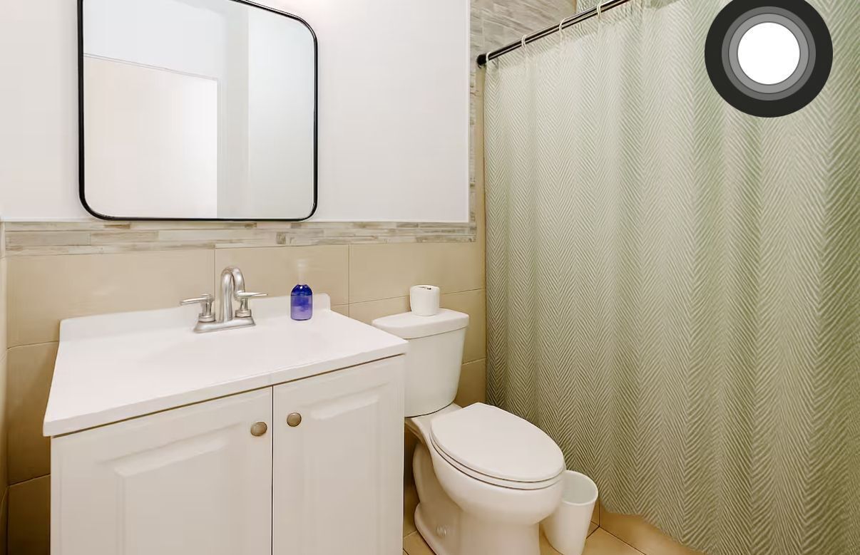 Estúdio, vista para a praia | Casa de banho