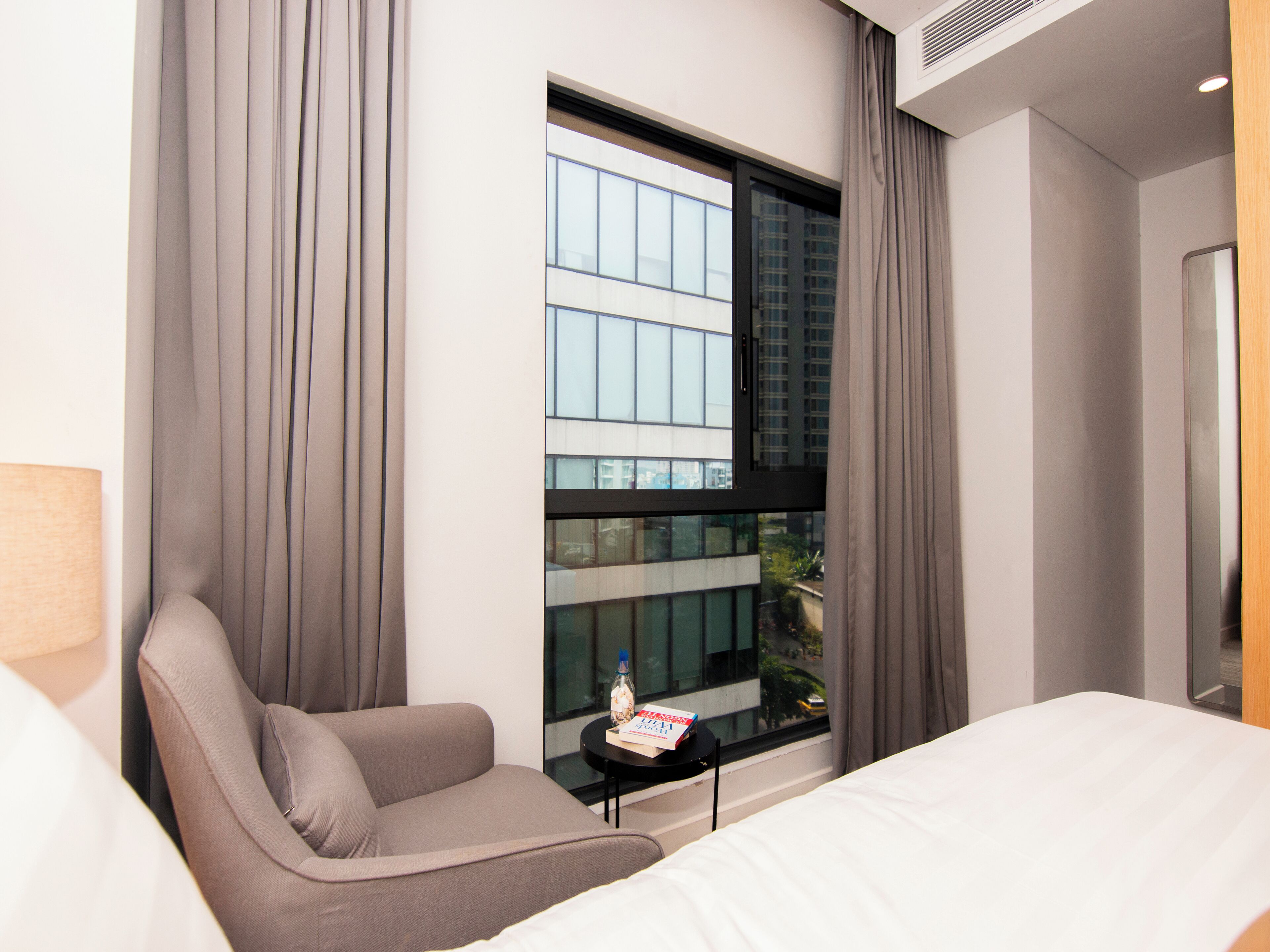 Estúdio Standard, Vista para a cidade | Lençóis de algodão egípcio, roupa de alta qualidade 